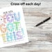 30-day Squats Challenge Daily Countdown Calendar- Daily Affirmations ...