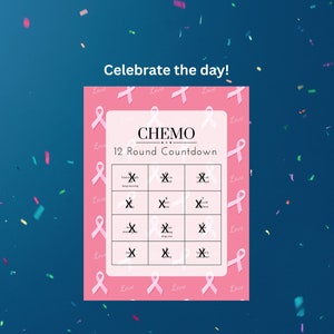 12-round Breast Cancer Chemo Treatment Countdown Calendar Printable ...