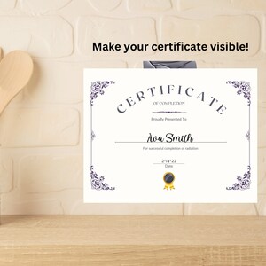 Cancer Radiation Treatment Completion Certificate - Instant Download ...