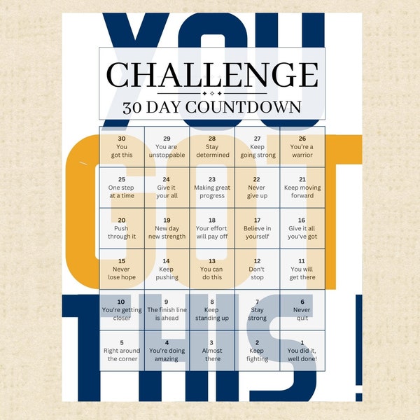 Fridge Goal Calendar - Etsy