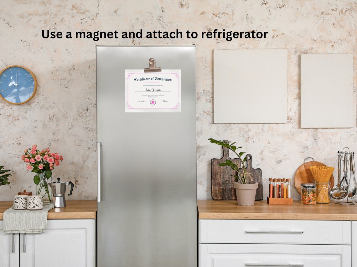 Breast Cancer Radiation Treatment Completion Certificate - Etsy