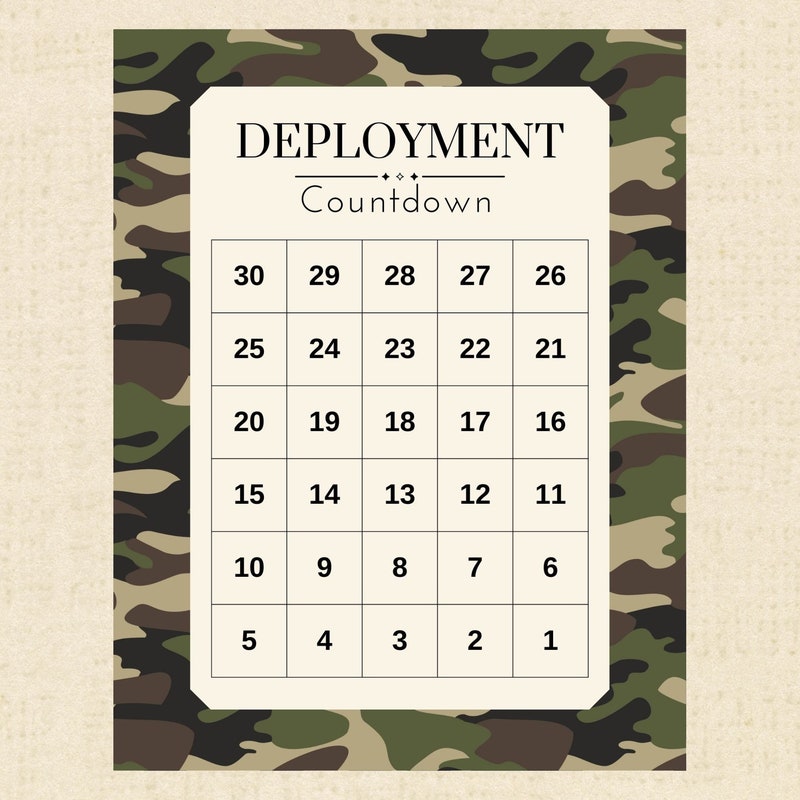 Deployment Countdown - Etsy