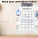 Birthday Countdown Calendar Instant Download Printable PDF, Milestone ...