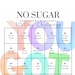 30-day No Sugar Challenge Countdown Calendar Tracker Printable, Sugar ...