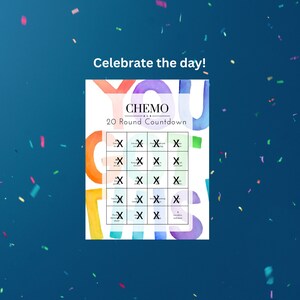20-round Chemo Treatment Countdown Calendar for Cancer Printable- Daily ...