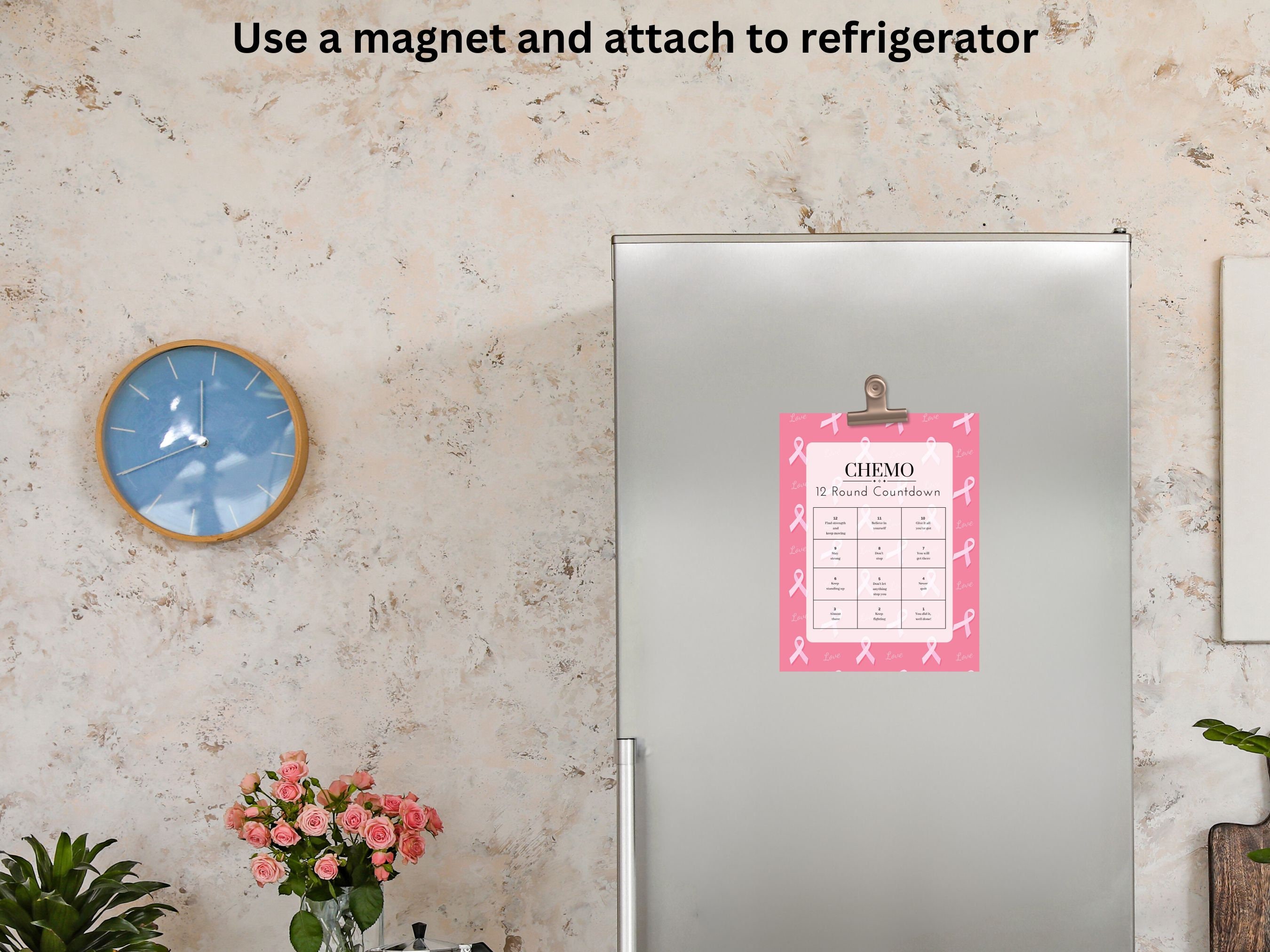 12-round Breast Cancer Chemo Treatment Countdown Calendar Printable ...