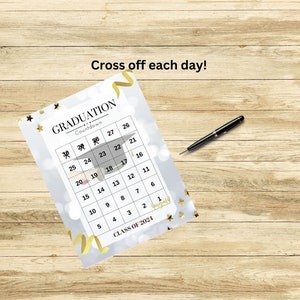 Graduation Countdown Calendar Printable, Graduation Ceremony ...