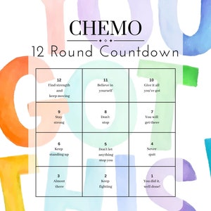 12-round Chemo Treatment Countdown Calendar Tracker Journal Care ...