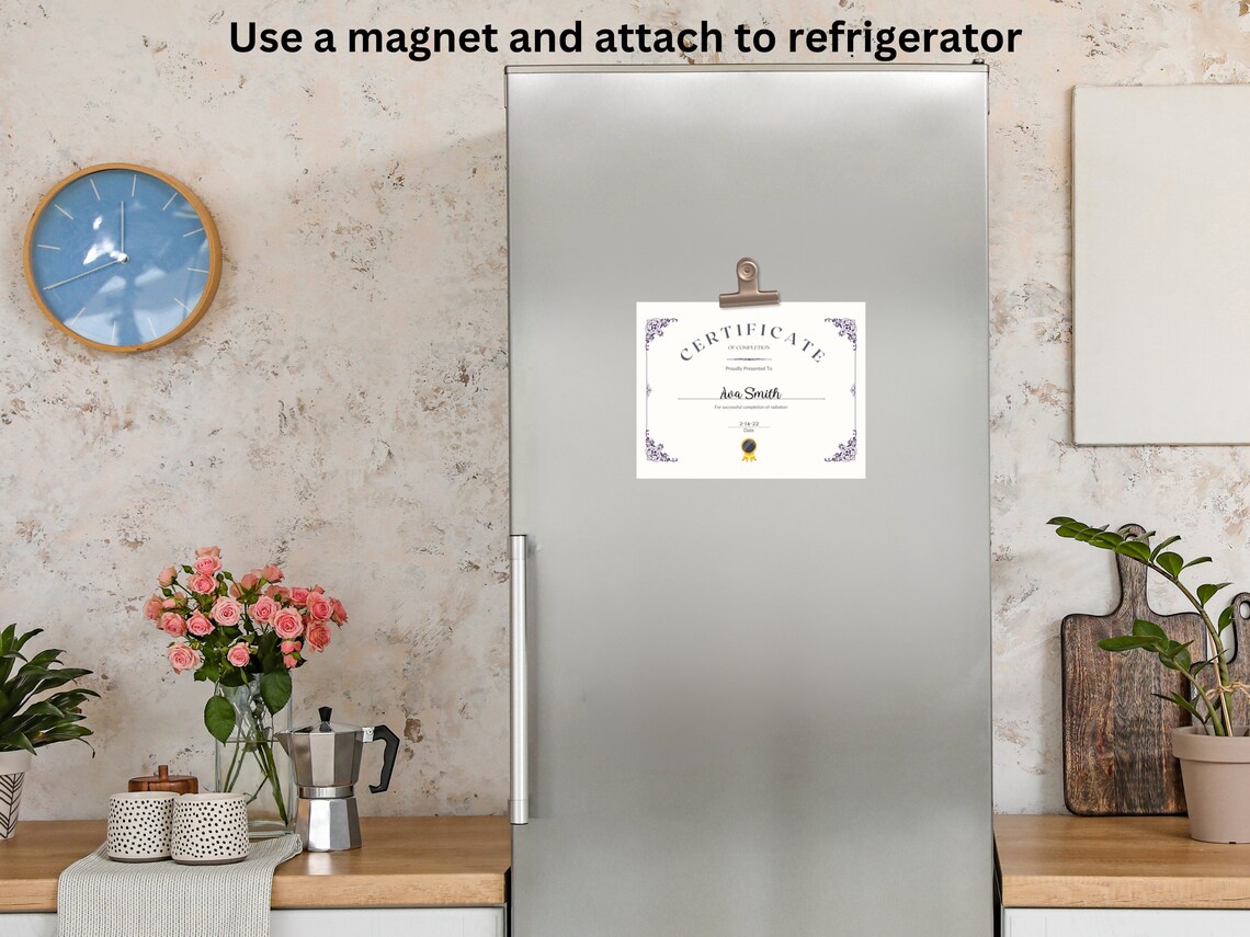 Cancer Radiation Treatment Completion Certificate - Instant Download ...