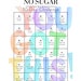 30-day No Sugar Challenge Countdown Calendar Tracker Printable, Sugar ...