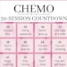 20-session Breast Cancer Chemo Treatment Countdown Calendar Printable ...