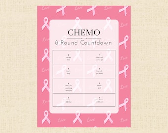 12-round Chemo Treatment Countdown Calendar Tracker Journal Care ...