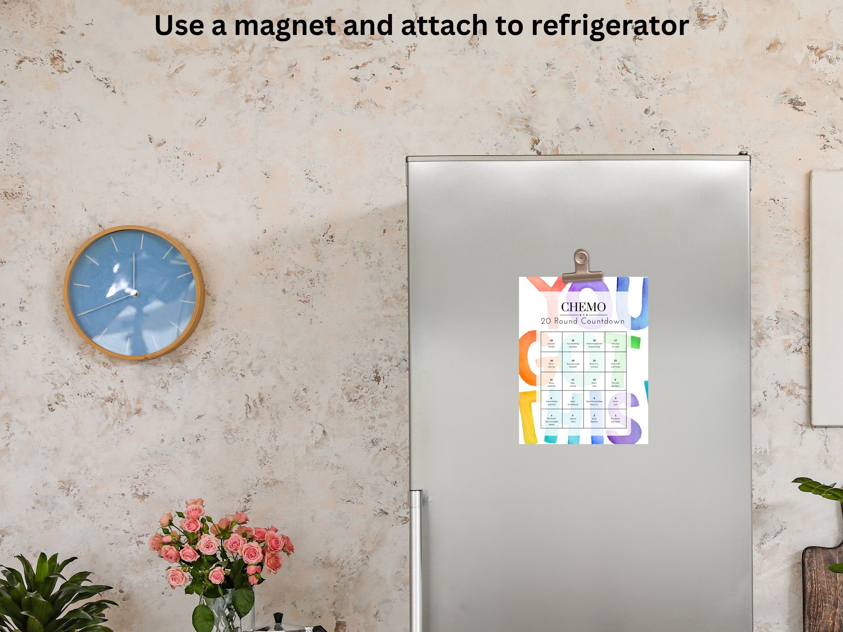 20-round Chemo Treatment Countdown Calendar for Cancer Printable Daily ...