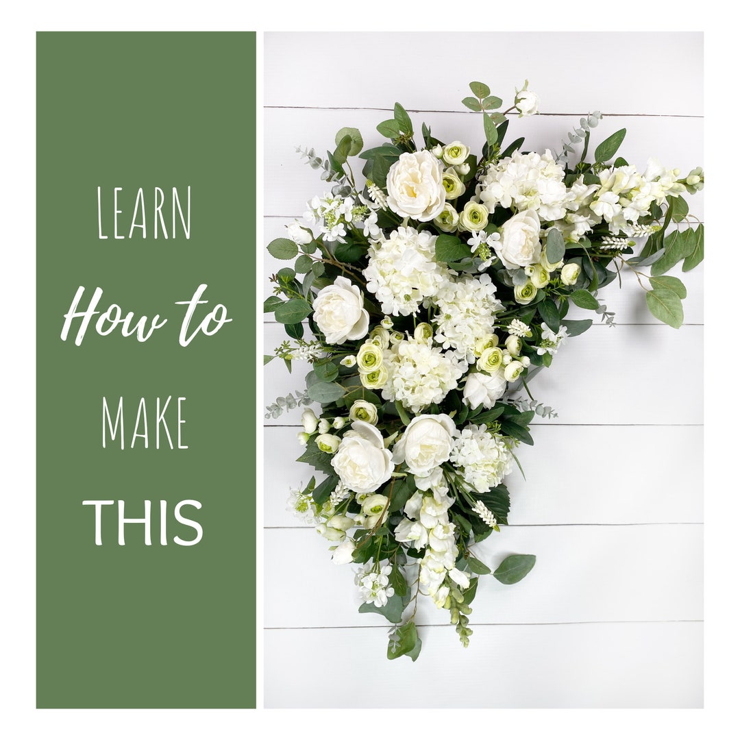 How to Make Wedding Floral Swag, Do It Yourself Wreath, Video How to ...