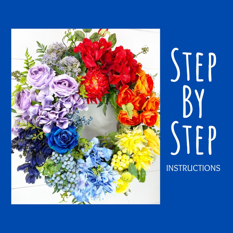 DIY Floral Wreath, Do It Yourself Wreath, Wreath Instructions, Wreath ...