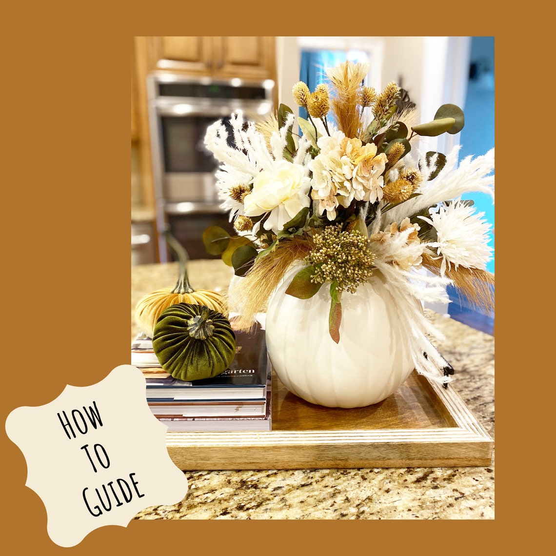DIY Fall Centerpiece, How to Make Floral Arrangement, Step by Step ...
