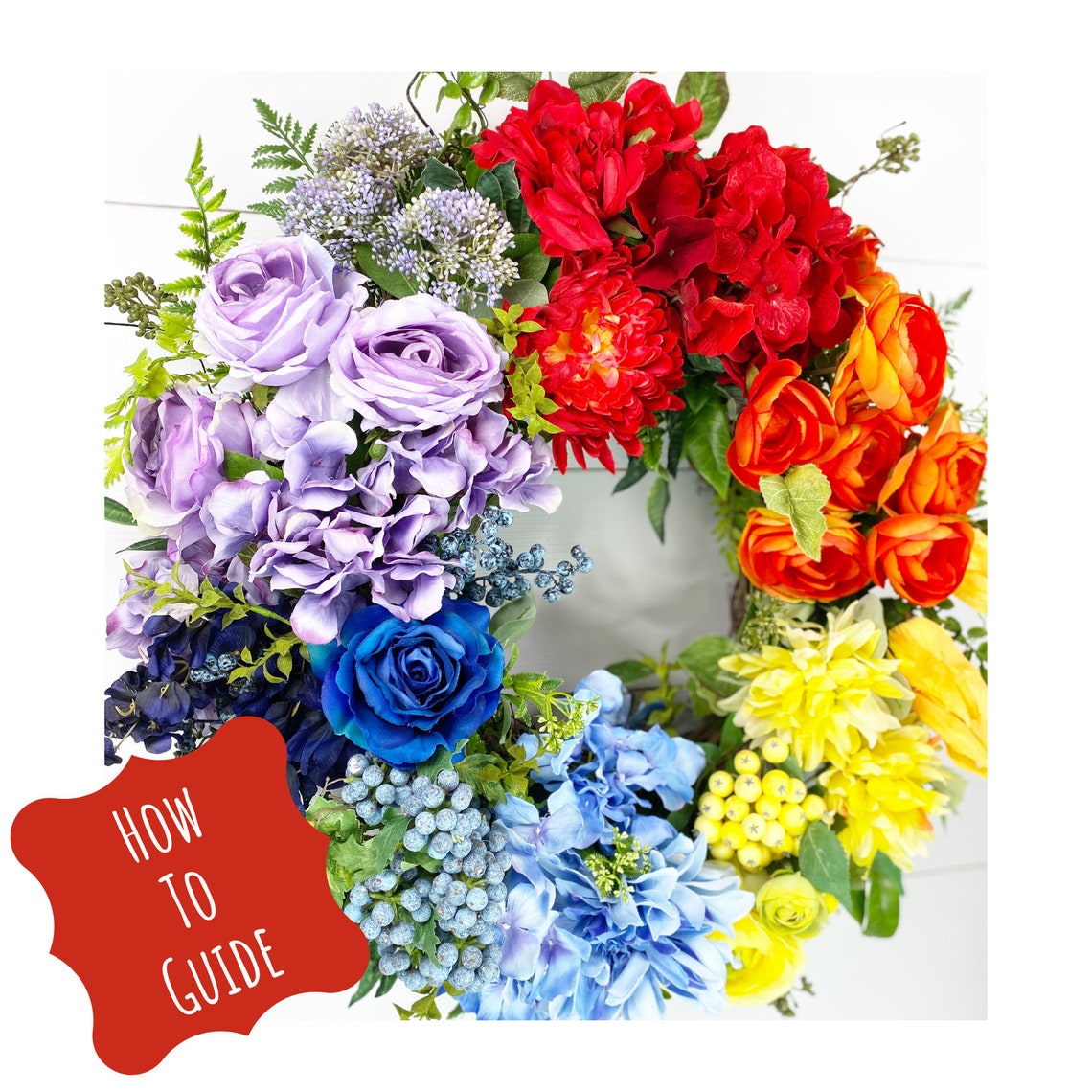 DIY Floral Wreath, Do It Yourself Wreath, Wreath Instructions, Wreath ...