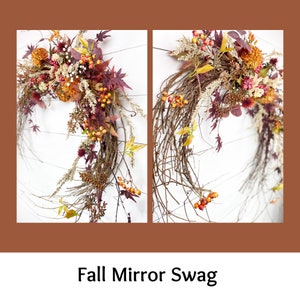 How to Make A Fall Mirror Wreath, Step by Step Tutorial, DIY Autumn ...