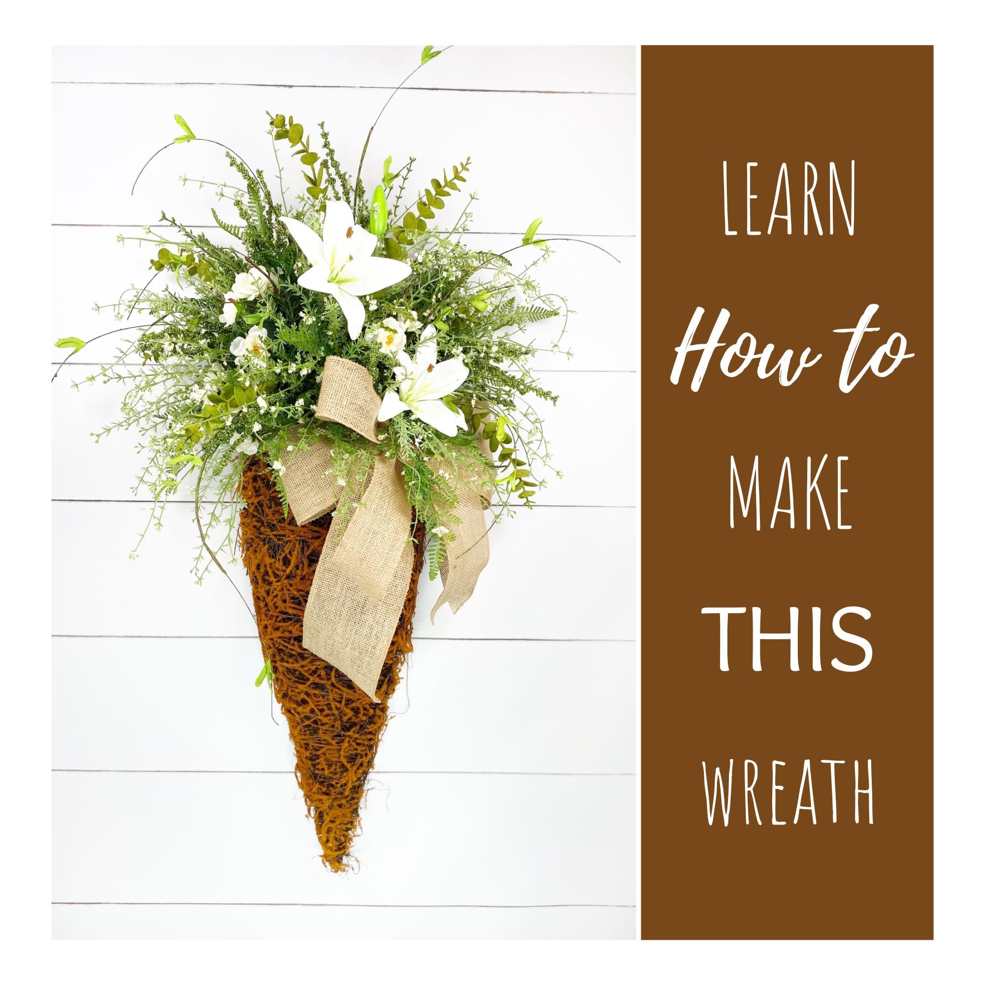 How to Make A Spring Wreath, DIY Floral Wreath , Step by Step Wreath ...