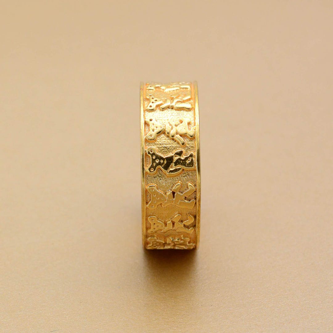 Dancing Teddy Bear Gold Ring, Bear Ring, Dainty Ring, 14k Gold Ring ...