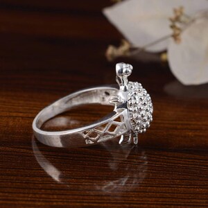 Silver Tortoise Ring, Lucky Turtle Ring, Vintage Turtle Silver Ring ...