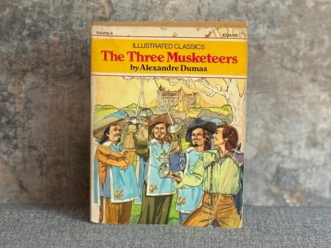 Vintage 1977 the Three Musketeers Mini Book by Alexandre Dumas ...