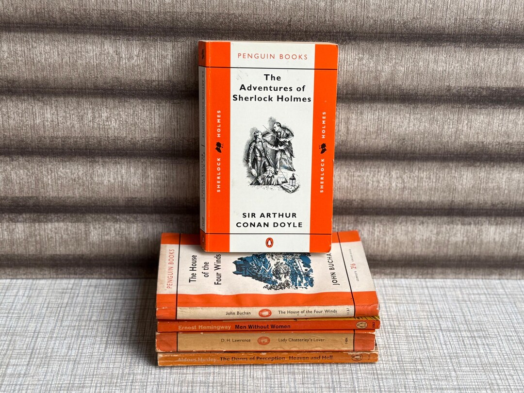 Vintage Penguin Books Bundle | Orange Spines Classic Paperback Set ...