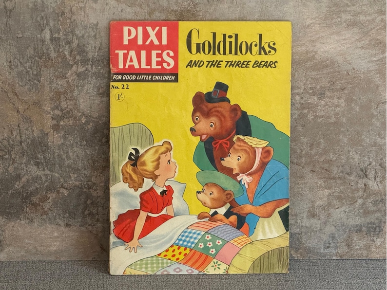 Rare Vintage 1960s PIXI TALES #22 Goldilocks and the Three Bears ...