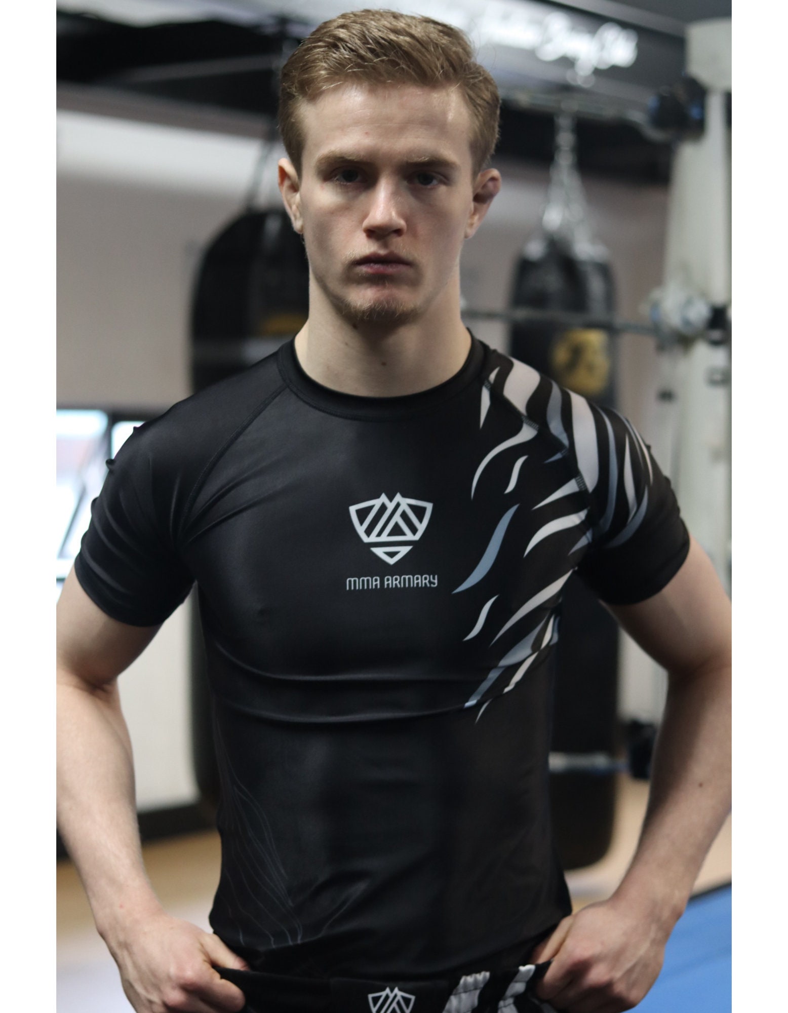 MMA Armary White Tiger Rash Guard - Etsy