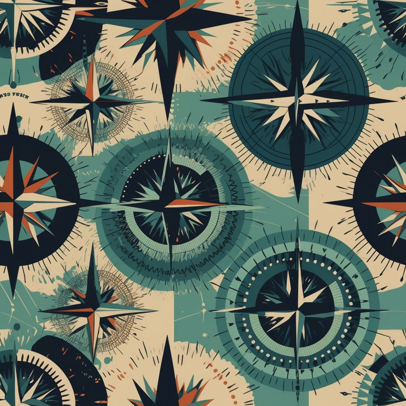 Compass Pattern - Etsy