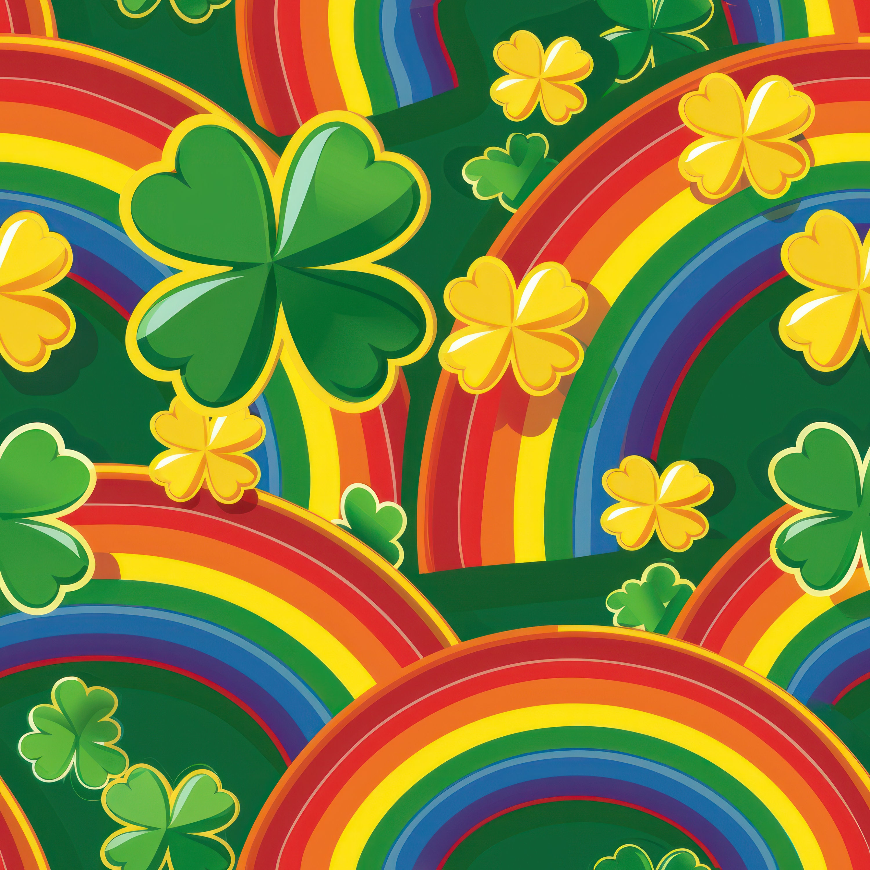 Rainbows and 4 Leaf Clovers - Etsy