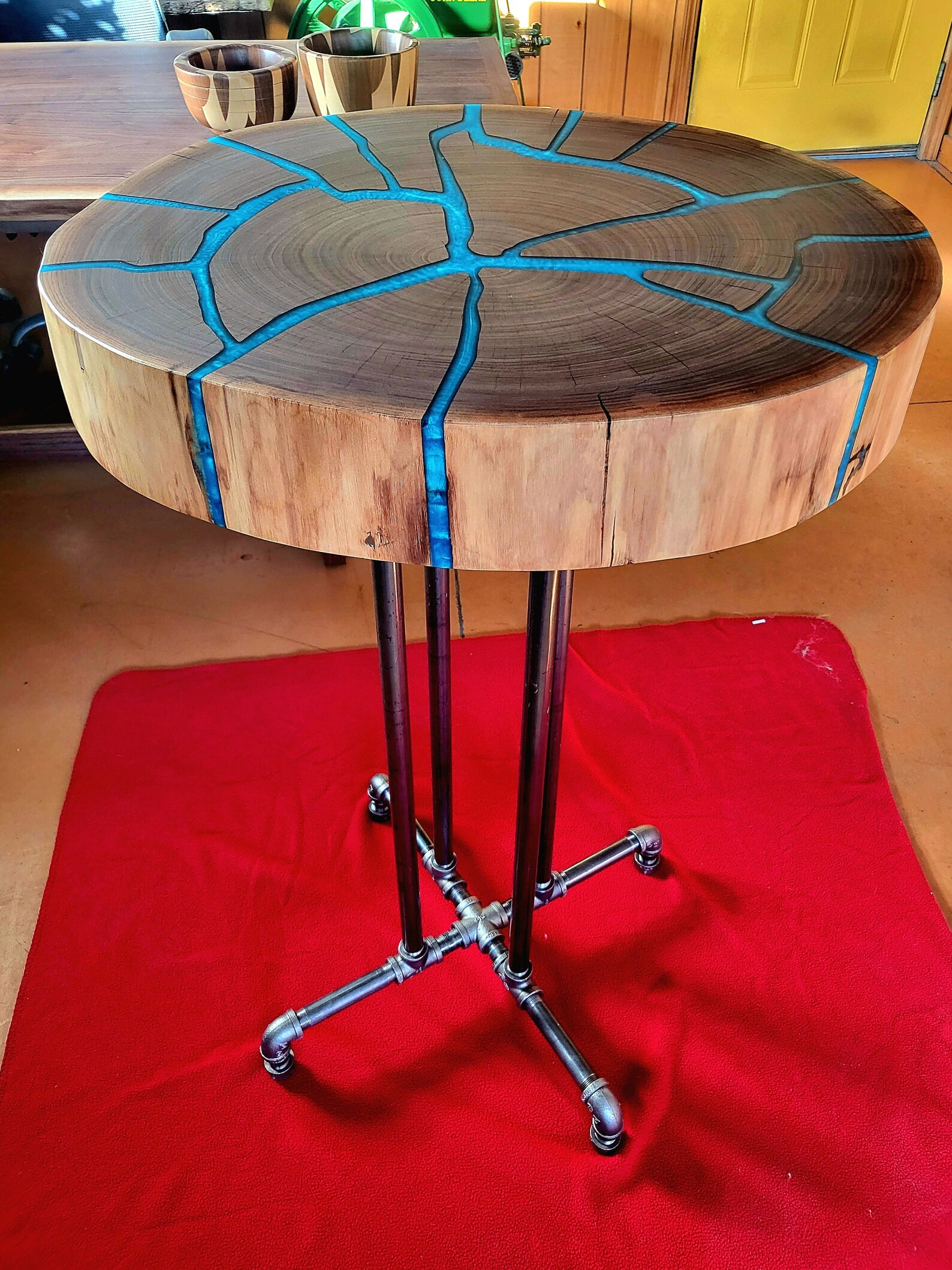 Walnut Pub / Entry Table - Etsy