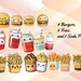 Kawaii Digital Fast Food Sticker Pack - Goodnotes Format and PNG With ...