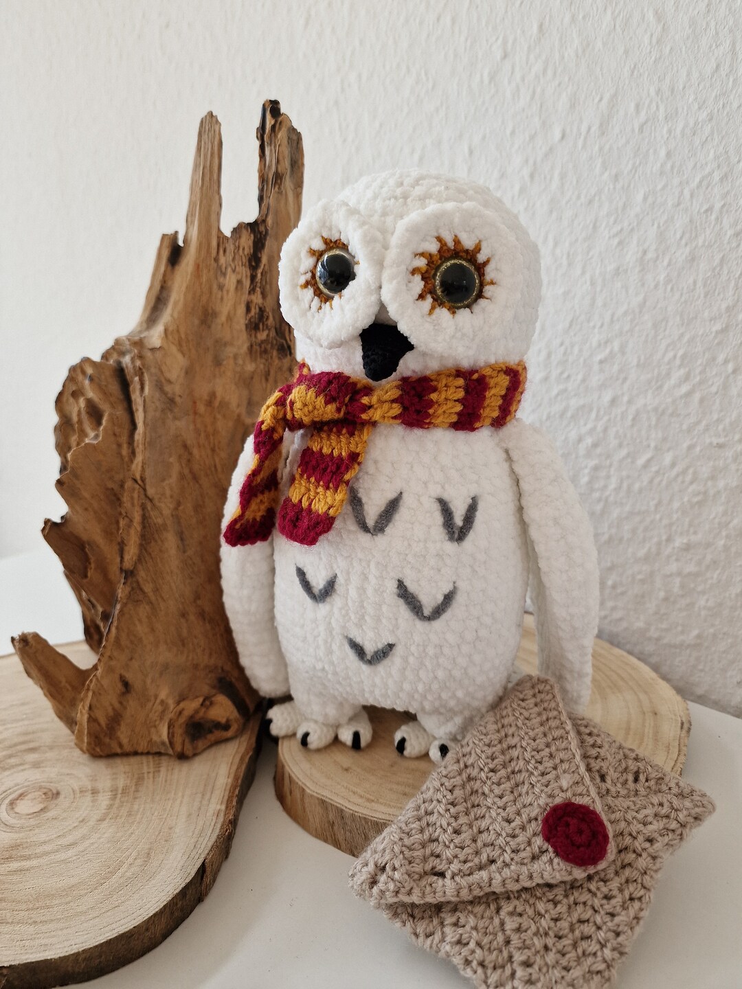 Hedwig the Snowy Owl, Approx. 30 Cm - Amigurumi Crochet Plush Toy - Etsy