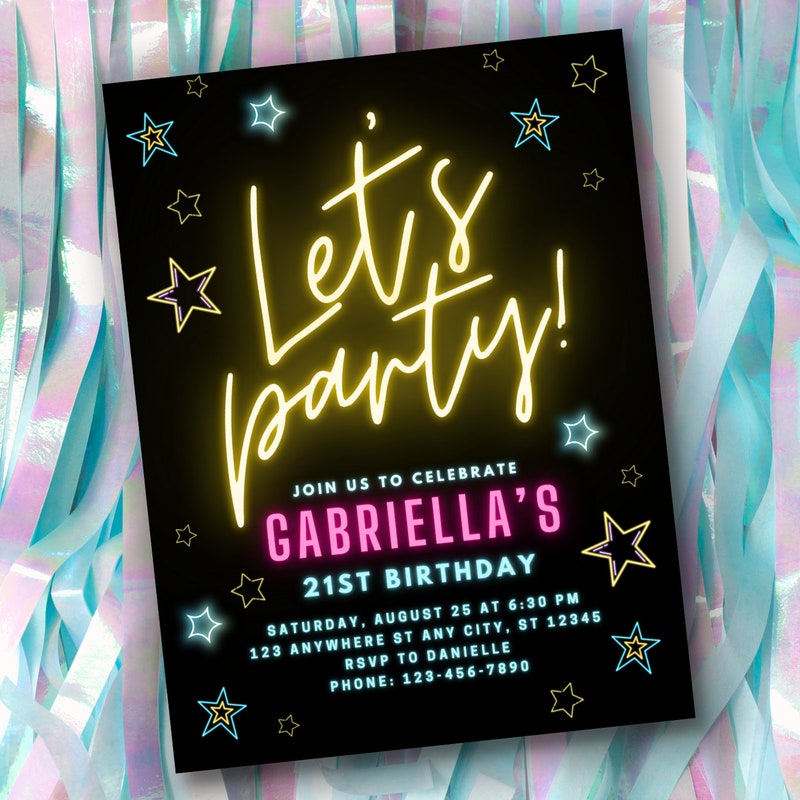 Black Light Party - Etsy