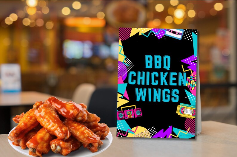 80s Party Table Numbers: Retro Theme Decorations (instant Download) - Etsy