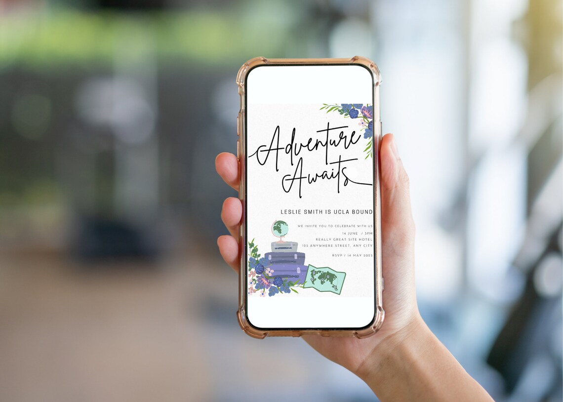 Adventure Awaitstravel Graduation Party Invitation 2023 Graduation ...