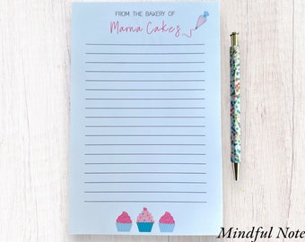 Personalized Notepad Cupcake Notepad Personalized Notepads for Kids ...