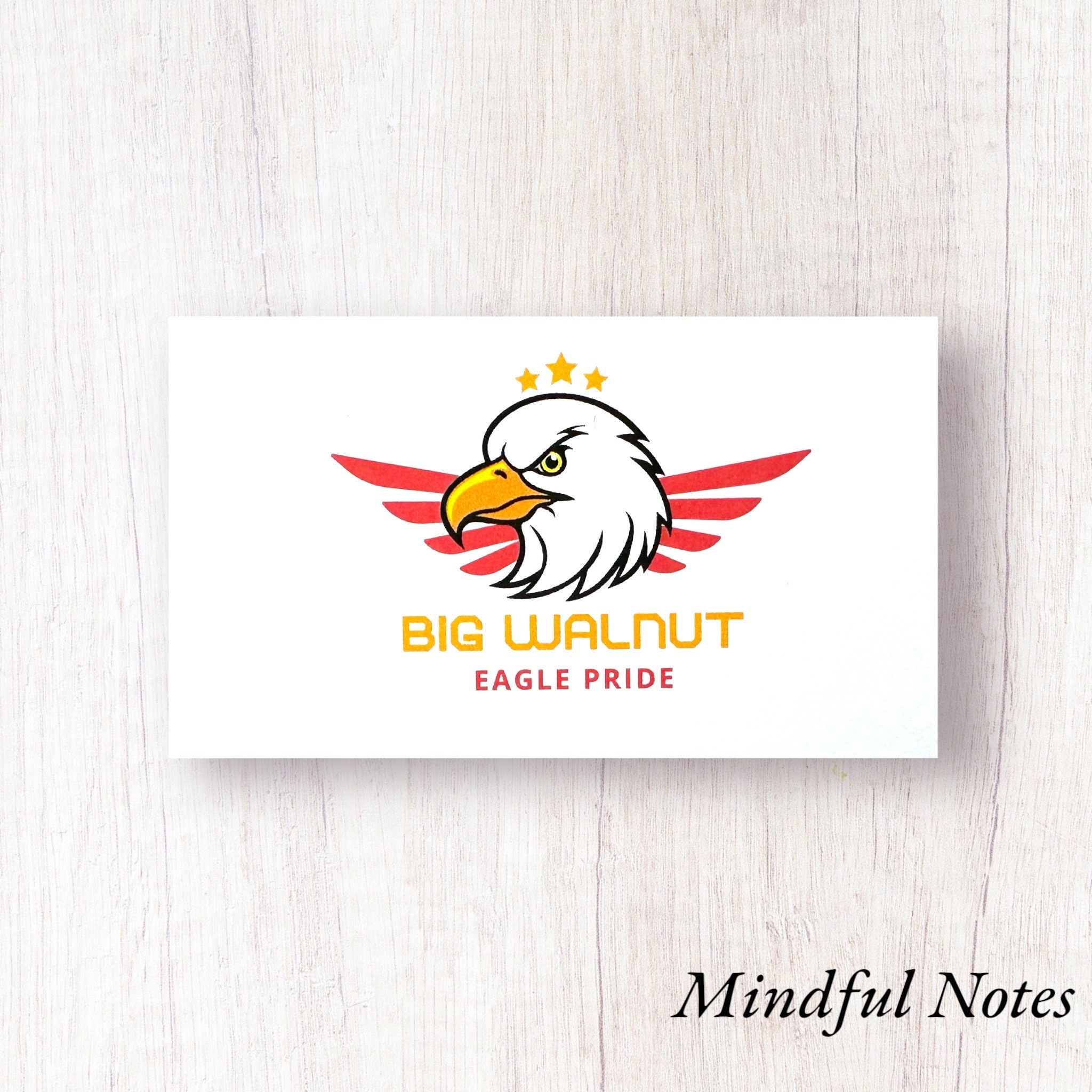 Big Walnut Eagle Personalized Notepad - Etsy
