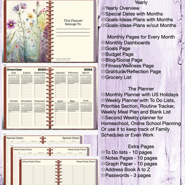 Plum Paper Planner - Etsy