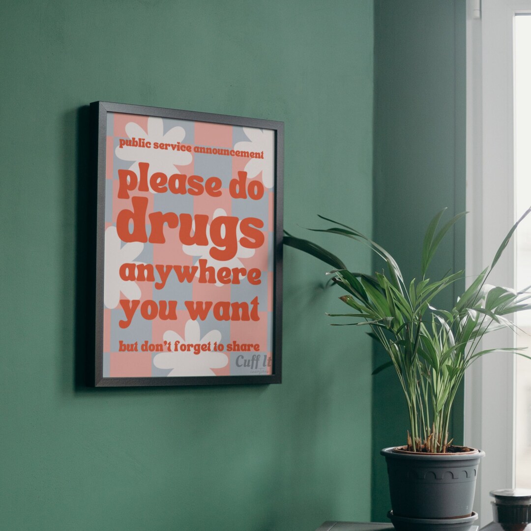 Please Do Drugs Digital Download Print Floral - Etsy