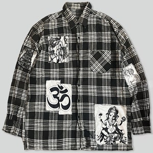 Paradise in Hell M/L 1 of 1 Custom Handmade Patchwork Reworked Vintage ...