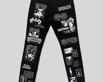 Terroriser 1 of 1 Custom Handmade Patchwork Reworked Vintage Crust Punk ...