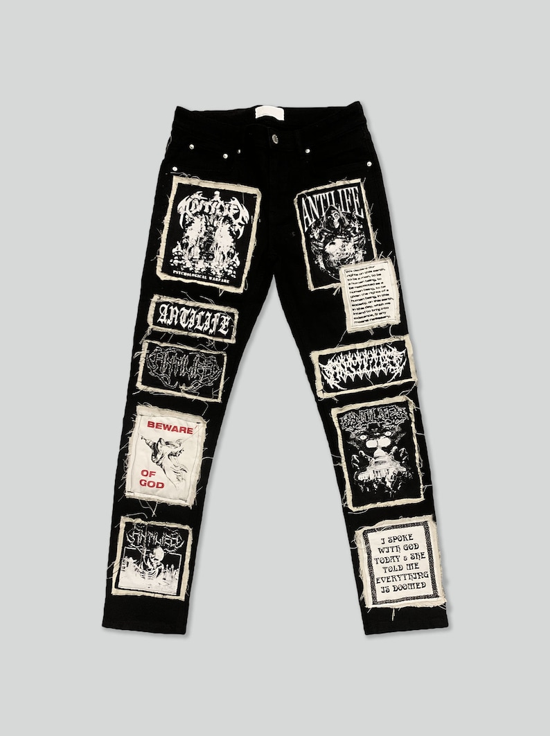 Terroriser 1 of 1 Custom Handmade Patchwork Reworked Vintage Crust Punk ...