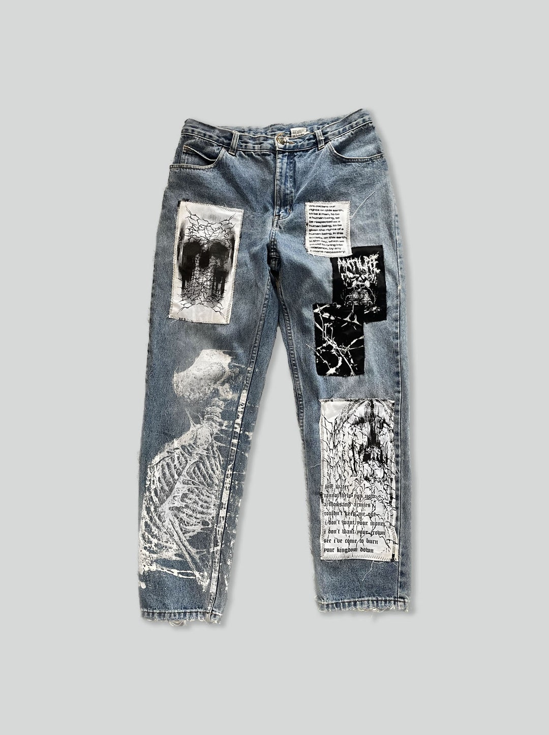 Heaven and Hell 1 of 1 Custom Handmade Patchwork Reworked - Etsy