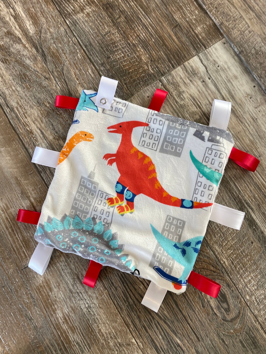 Dinosaur Minky Sensory Lovey - Etsy
