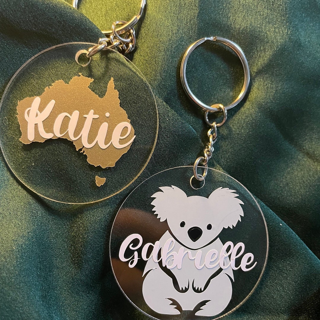 Personalised Australia Keyring Australia Map Keyring - Etsy