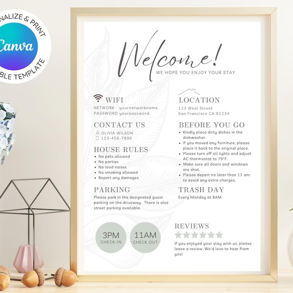 Vacation Rental Sign - Etsy