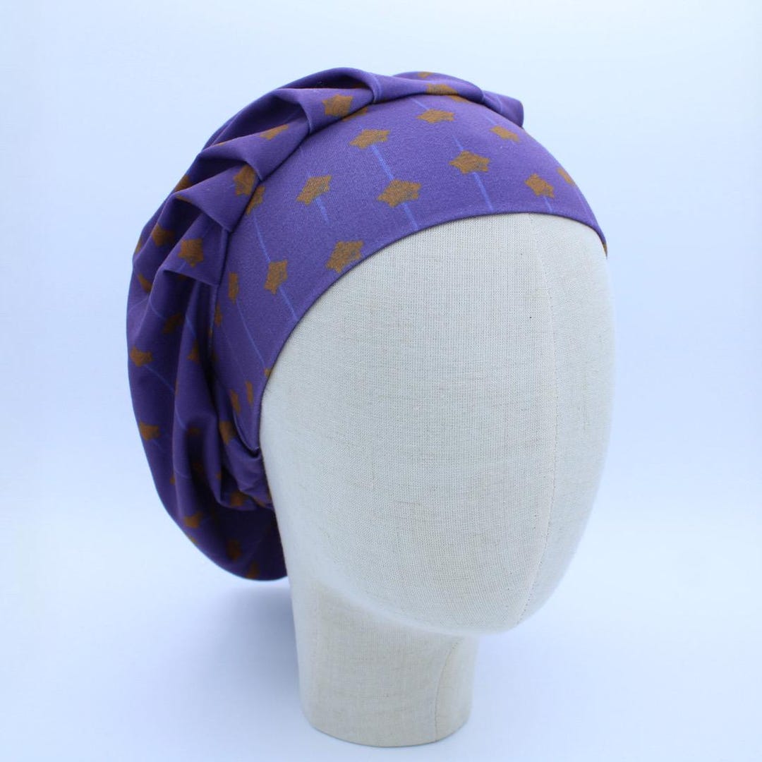 Falling Stars on Purple Super Soft Brushed Jersey in a Bouffant Style ...