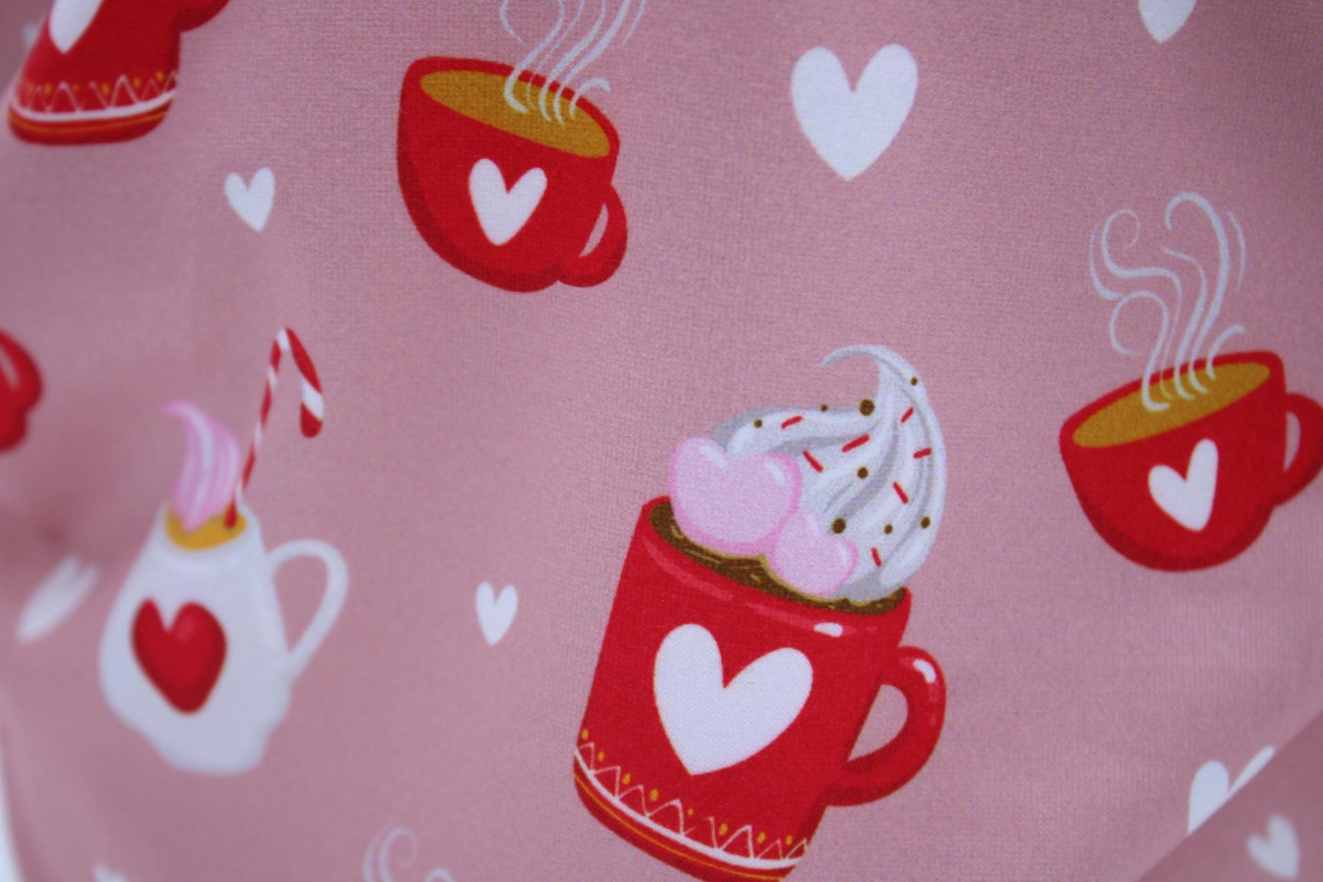 Hot Cocoa Hearts Scrub Cap: Soft Stretchy Bouffant Style - Etsy